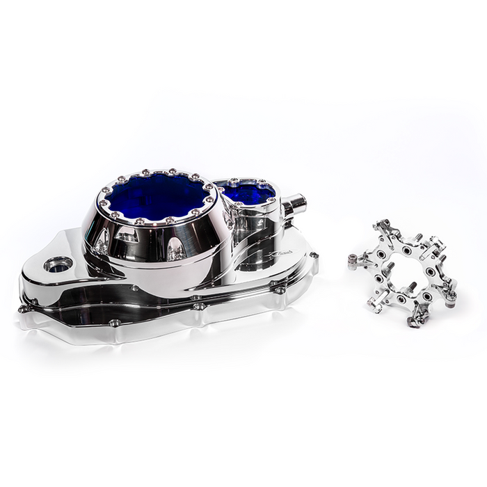 Banshee Billet Clutch Cover with Lexan Waterpump Cover